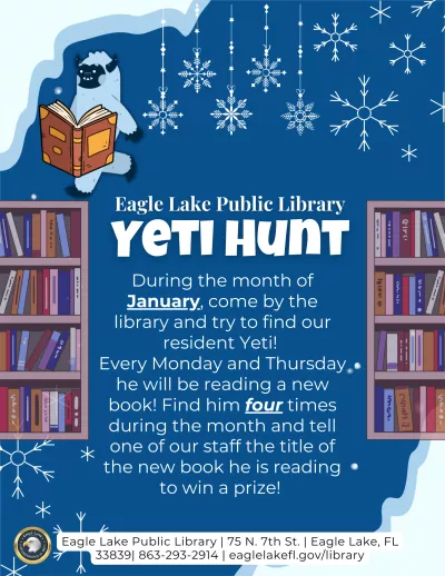 Yeti Hunt - Library Challenge | Eagle Lake FL